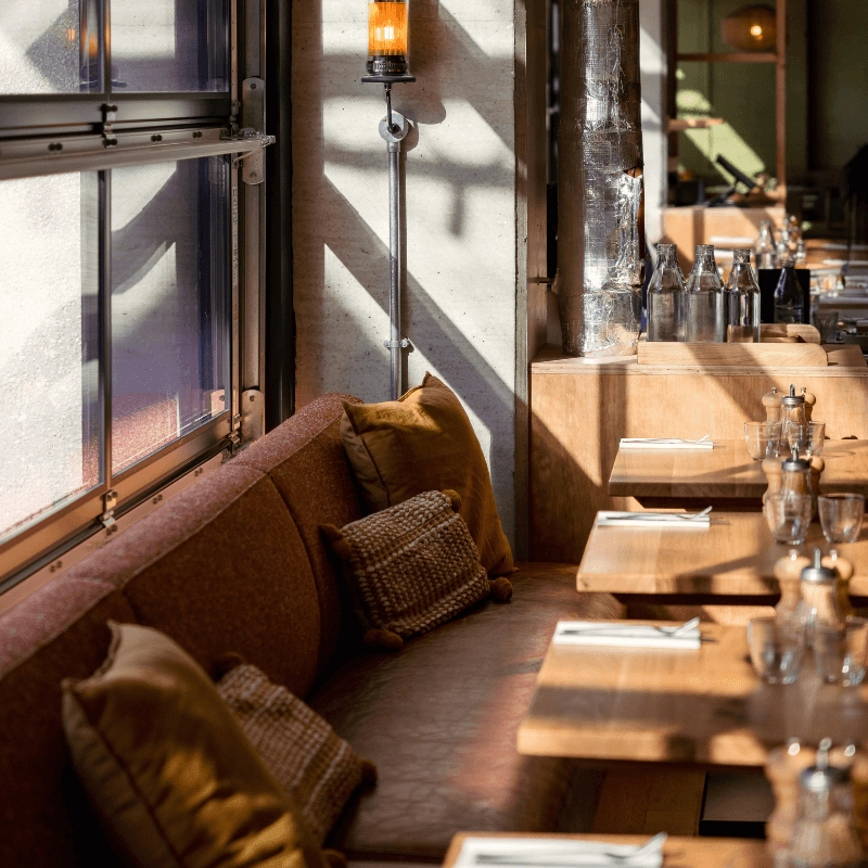 Restaurant Banquette Seating in Caravan, Manchester | Atlas Contract ...