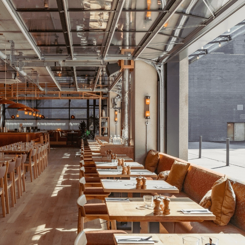 Restaurant Banquette Seating in Caravan, Manchester | Atlas Contract ...