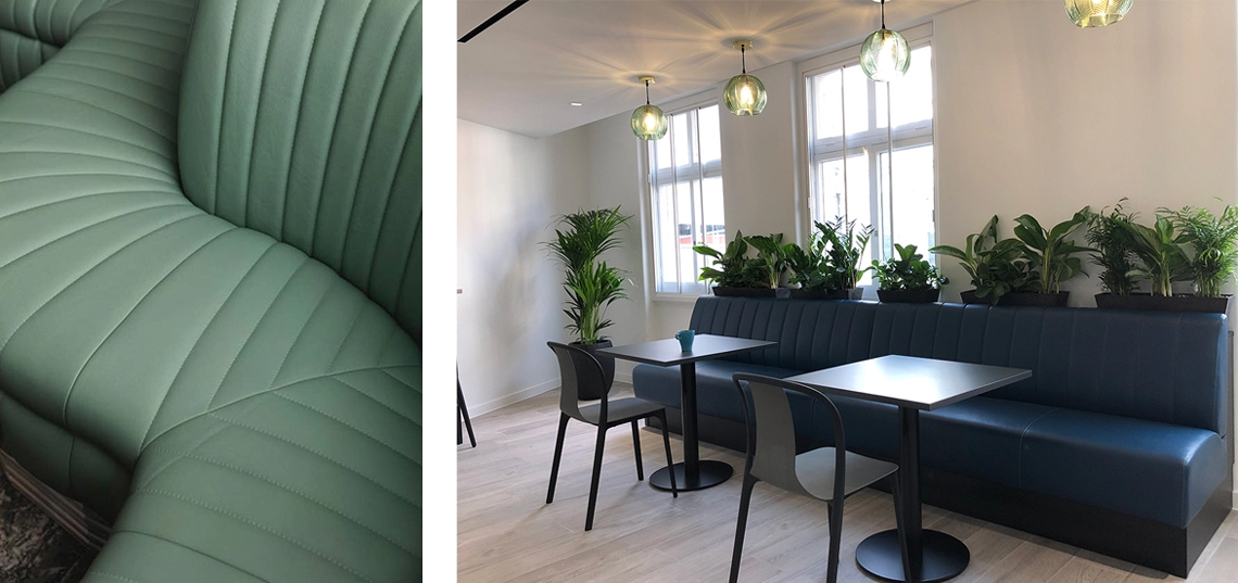 Fluting Styles for Atlas Banquette Seating