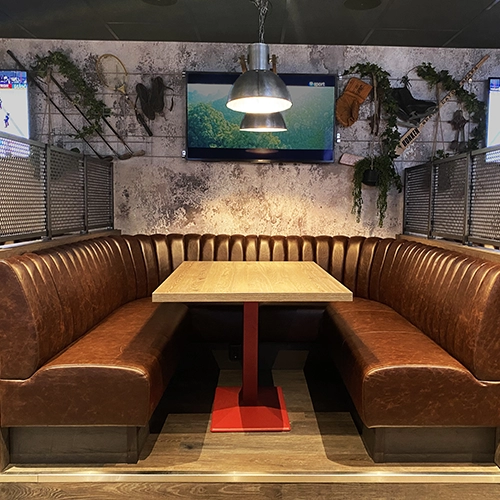 Leather Booth Seating