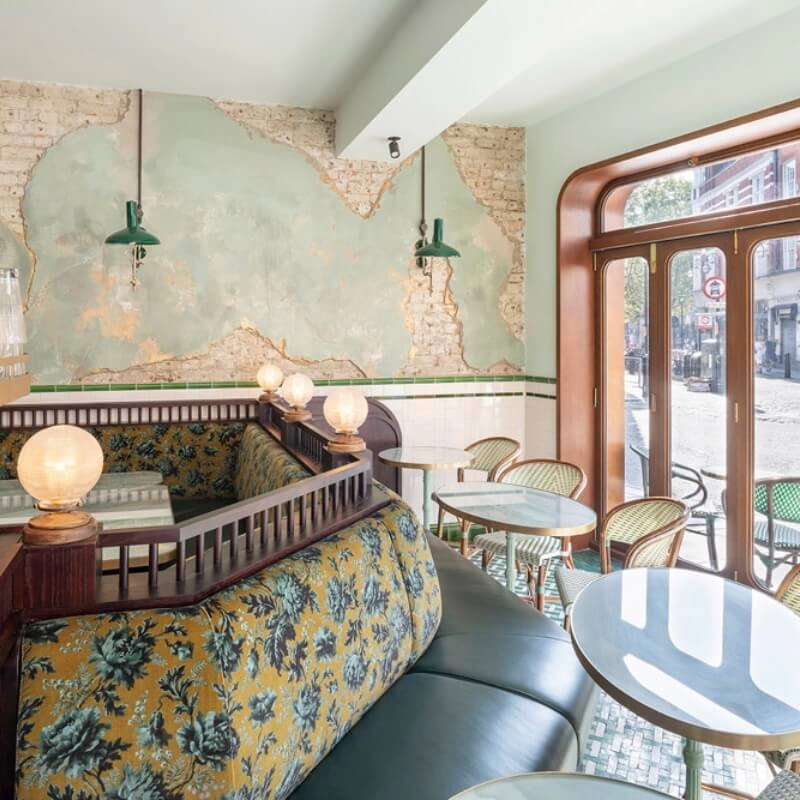 Wun's Tea Rooms & Bar in Soho | Bar Banquette Seating