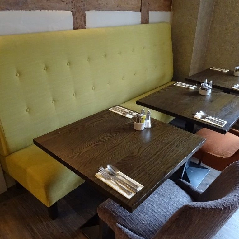 Float Button Back Banquette Seating | The Red Lion, Basingstoke